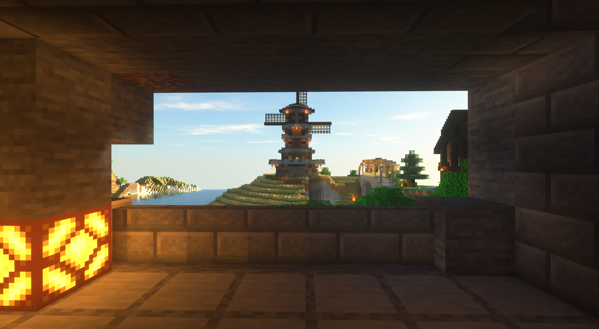 Timber Village Base Minecraft Map