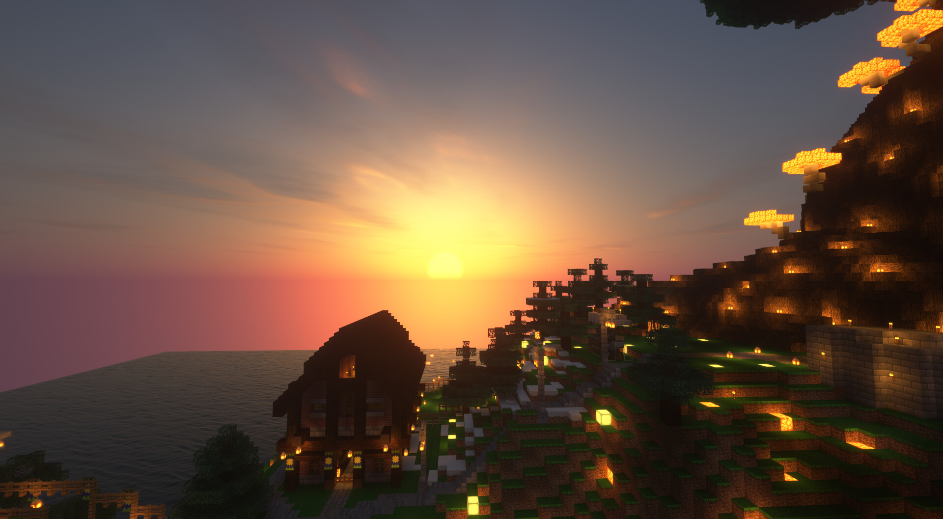 Timber Village Base Minecraft Map