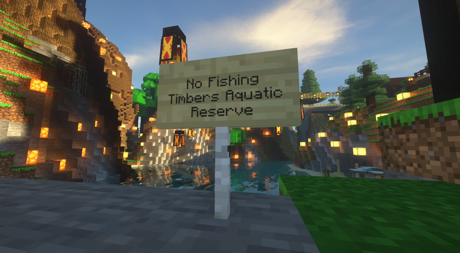 Timber Village Base Minecraft Map