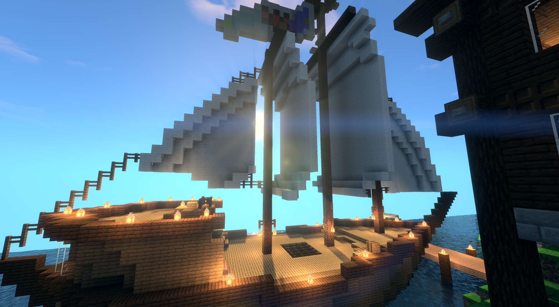 Timber Village Base Minecraft Map