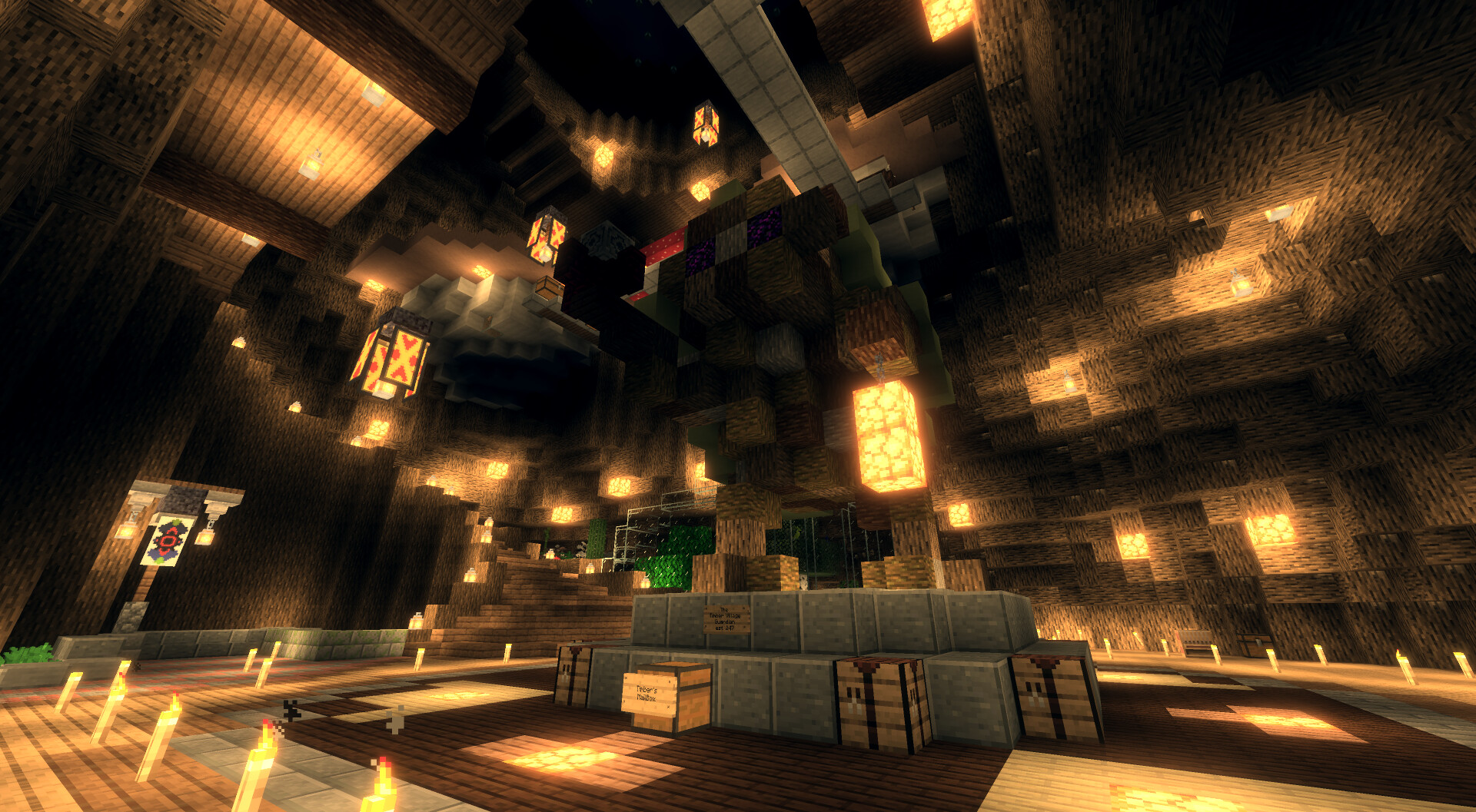 Timber Village Base Minecraft Map