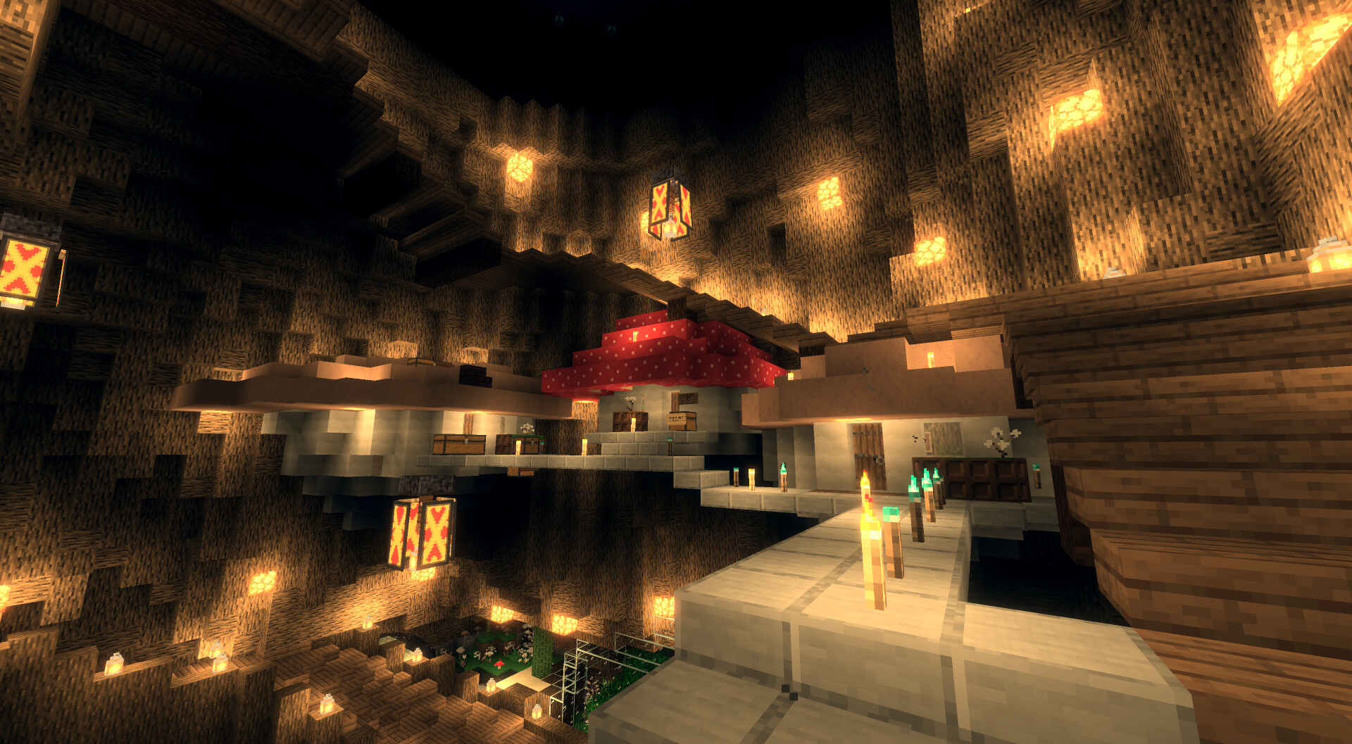 Timber Village Base Minecraft Map