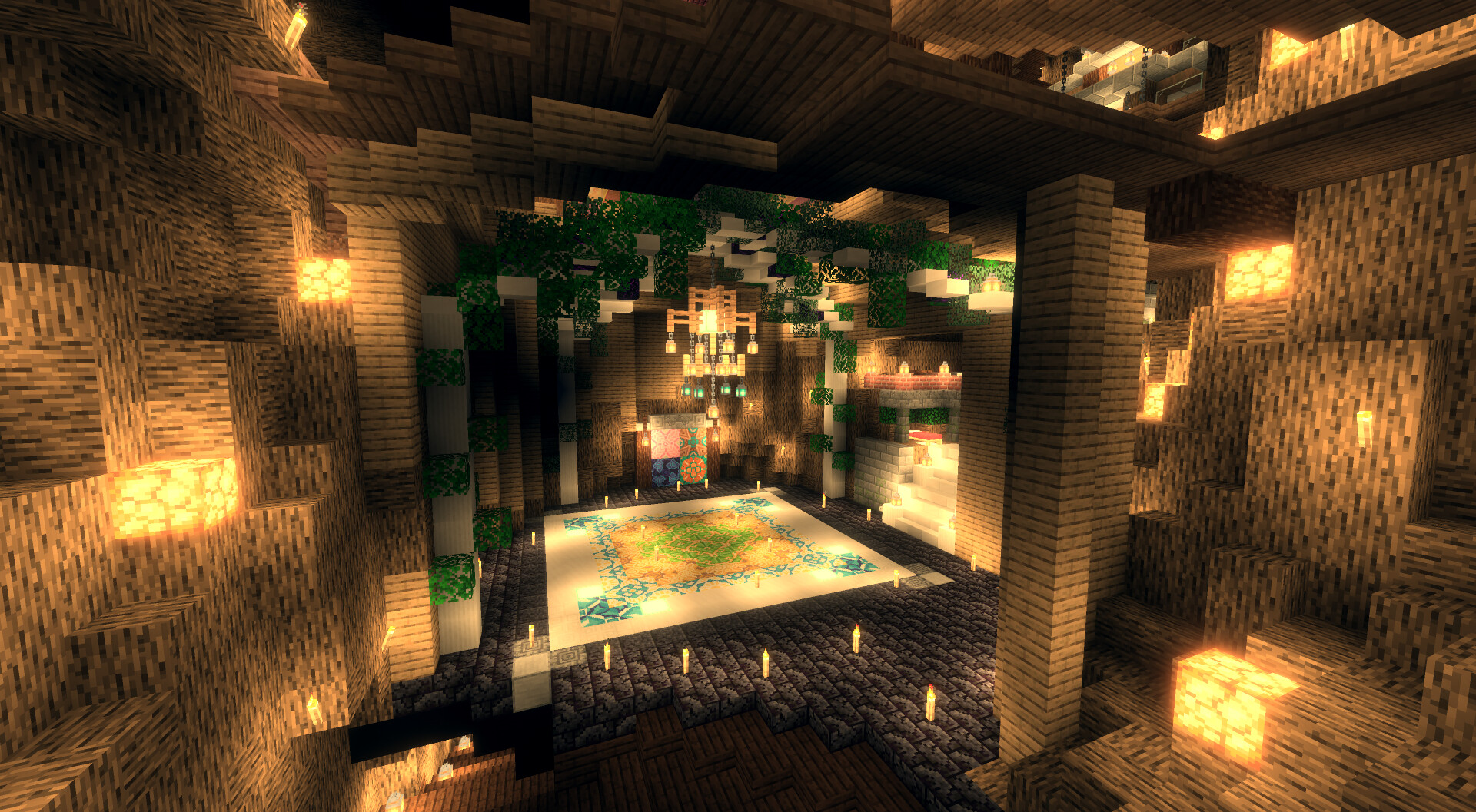 Timber Village Base Minecraft Map