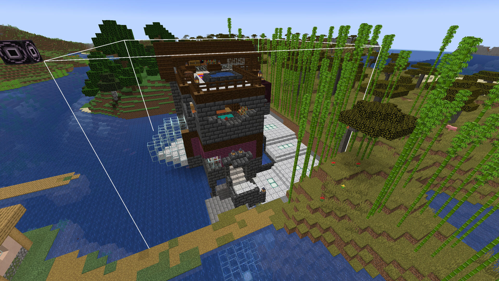 1.8 Monuments, Villages and a mansion.(seed and nbt) Minecraft Map