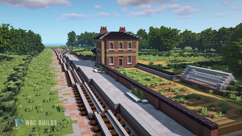 Small Victorian Train Station - Blake Hall Minecraft Map