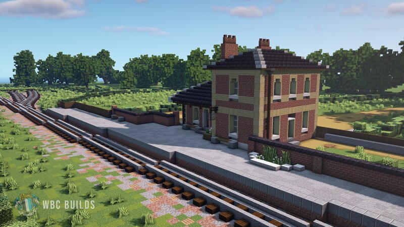 Small Victorian Train Station - Blake Hall Minecraft Map