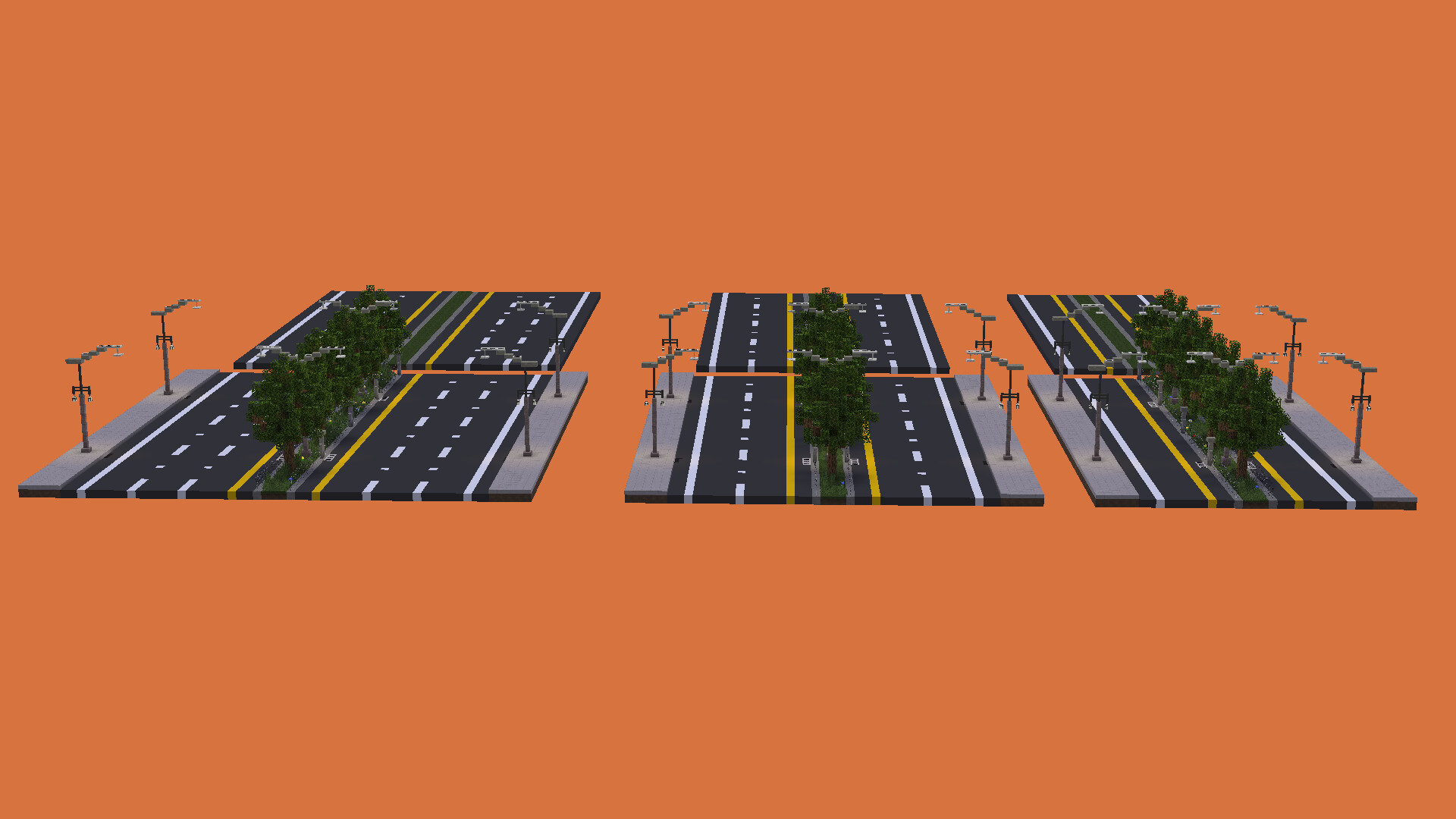 Roads, Intersection, Highways Wecahop Minecraft Map