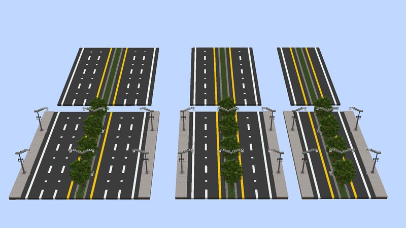 Roads, Intersection, Highways Wecahop Minecraft Map