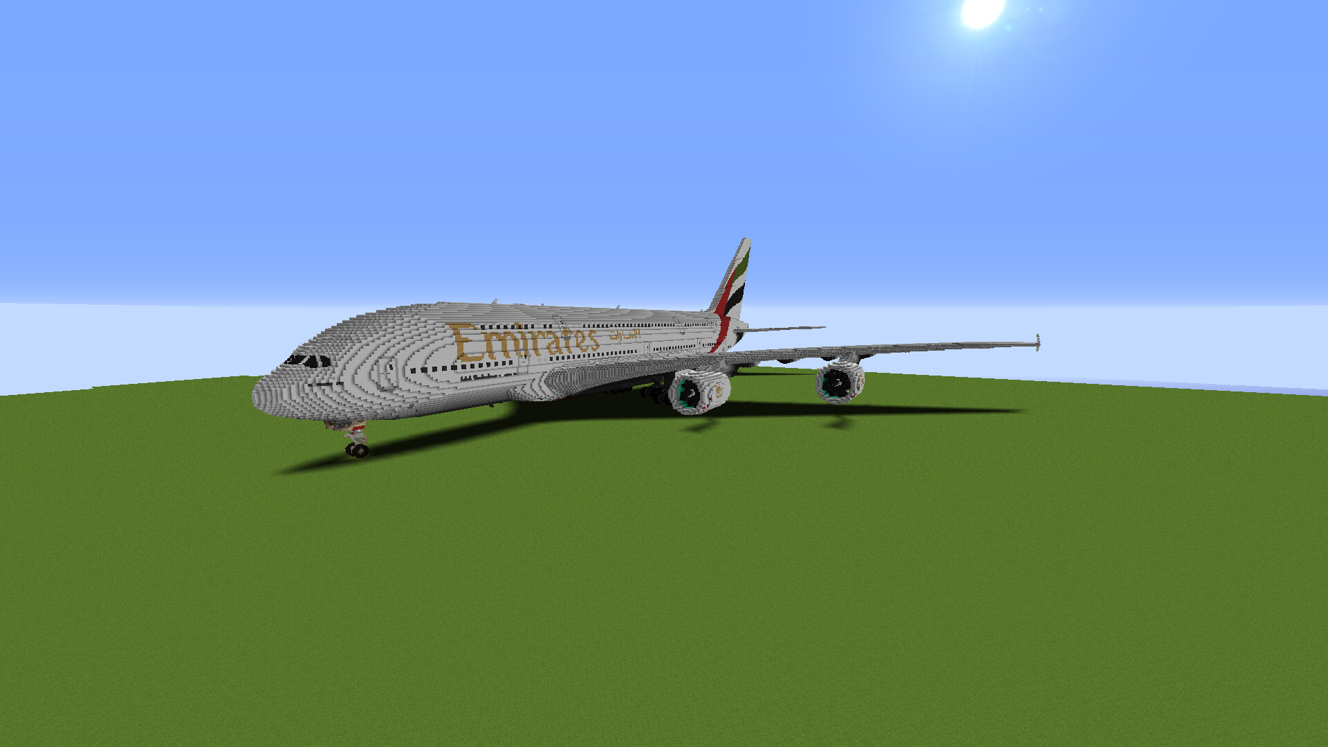 A380-800 Emirates Minecraft Map