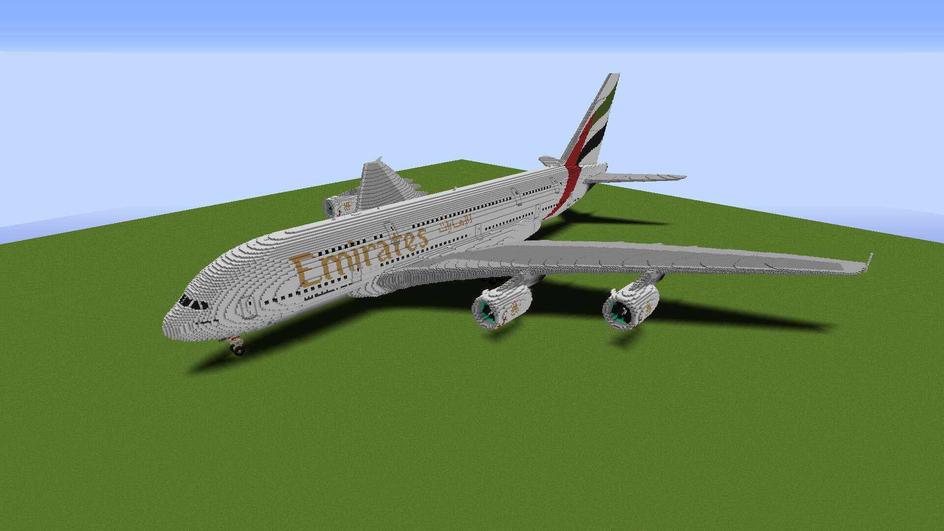 A380-800 Emirates Minecraft Map