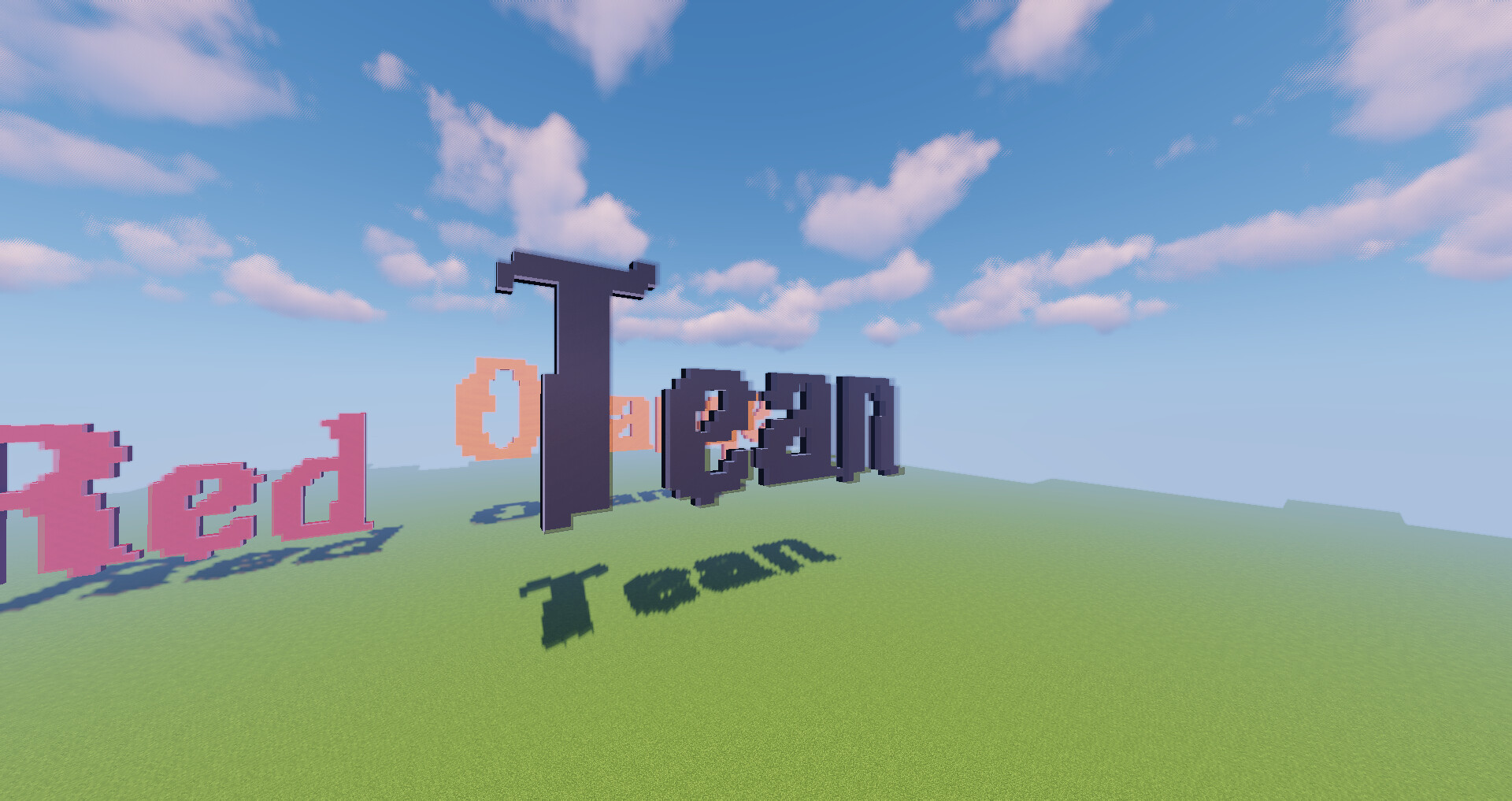 Font [Red, Orange, Yellow, Team] Minecraft Map