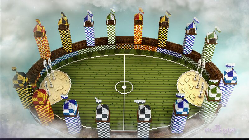 ｡⋆ Harry Potter Quidditch 200x200 KitPvP map ｡⋆ Minecraft Map