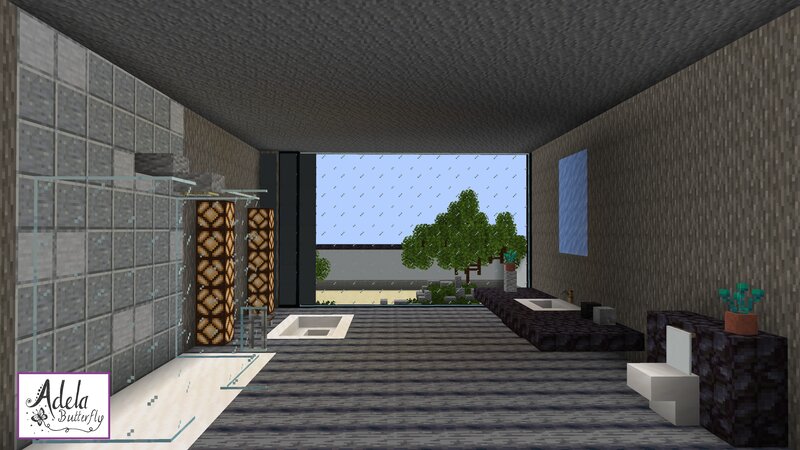 3 Modern bathroom designs Minecraft Map