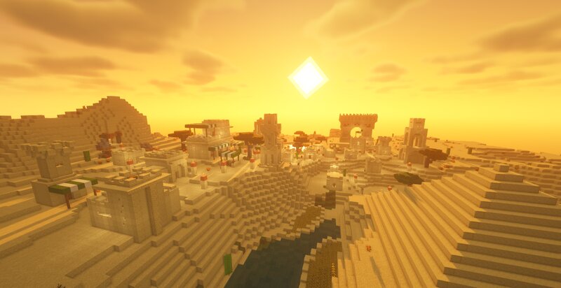 Desert World Minecraft Map