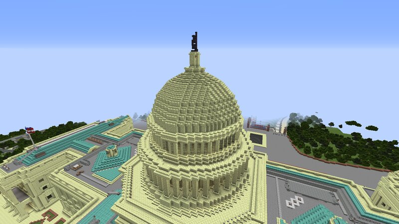 United States Capitol Building + National Mall Minecraft Map