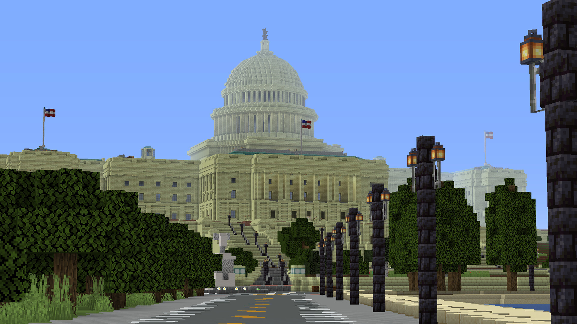 United States Capitol Building + National Mall Minecraft Map