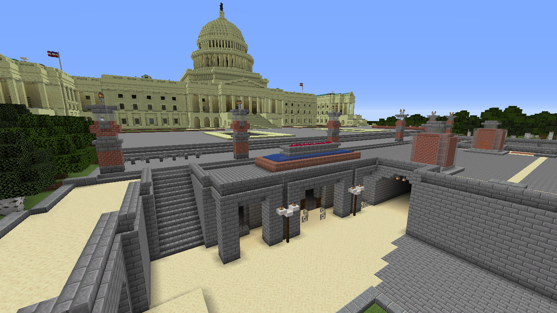 United States Capitol Building + National Mall Minecraft Map