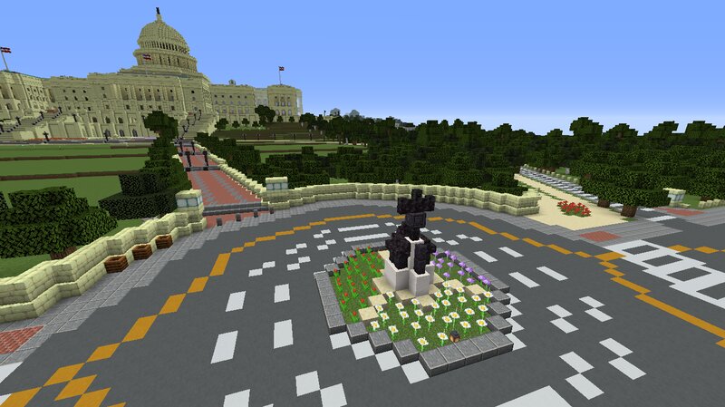 United States Capitol Building + National Mall Minecraft Map