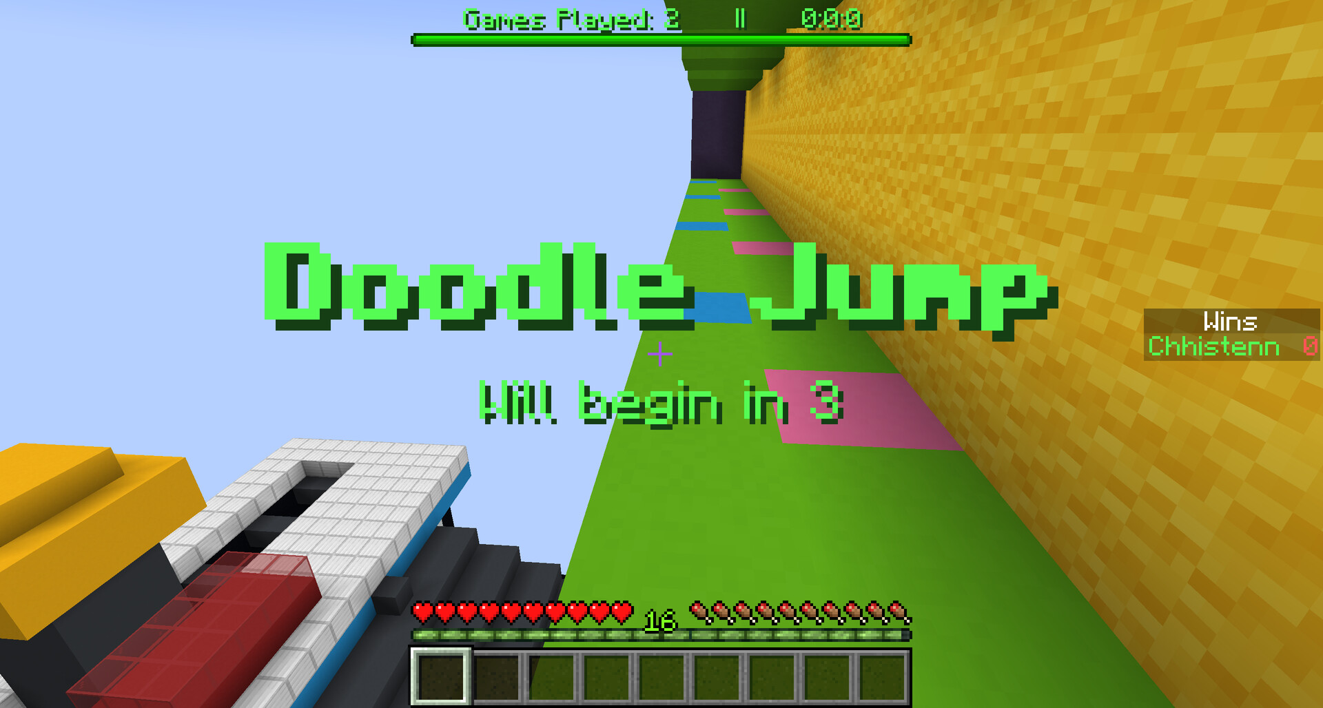 Doodle Jump Minecraft Map