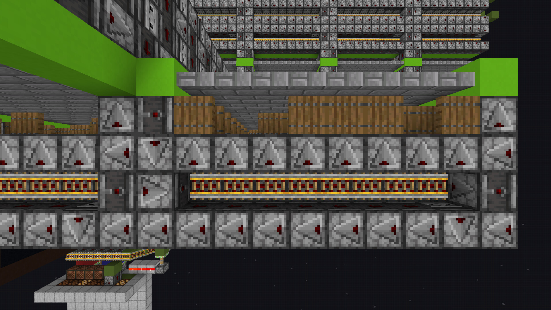 ASCII Scrolling Text Display Minecraft Map