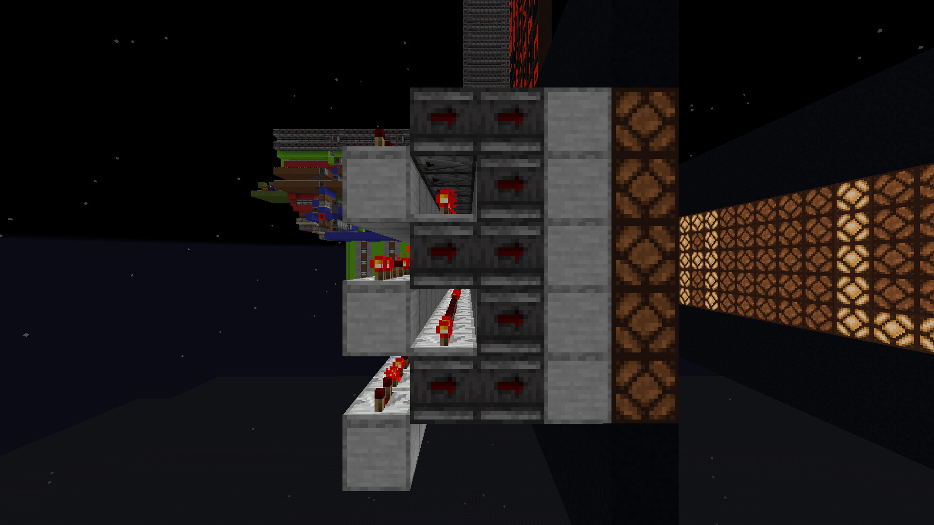 ASCII Scrolling Text Display Minecraft Map