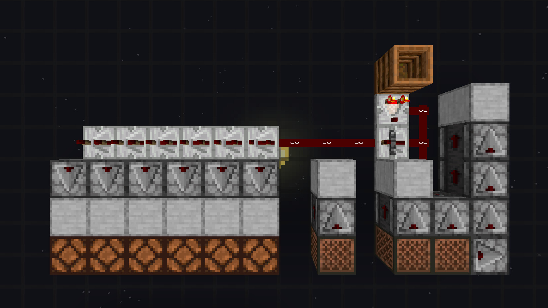 ASCII Scrolling Text Display Minecraft Map