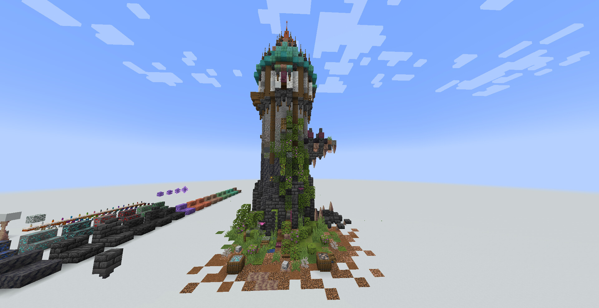 1.17 Alchemist Tower + color gradient Minecraft Map