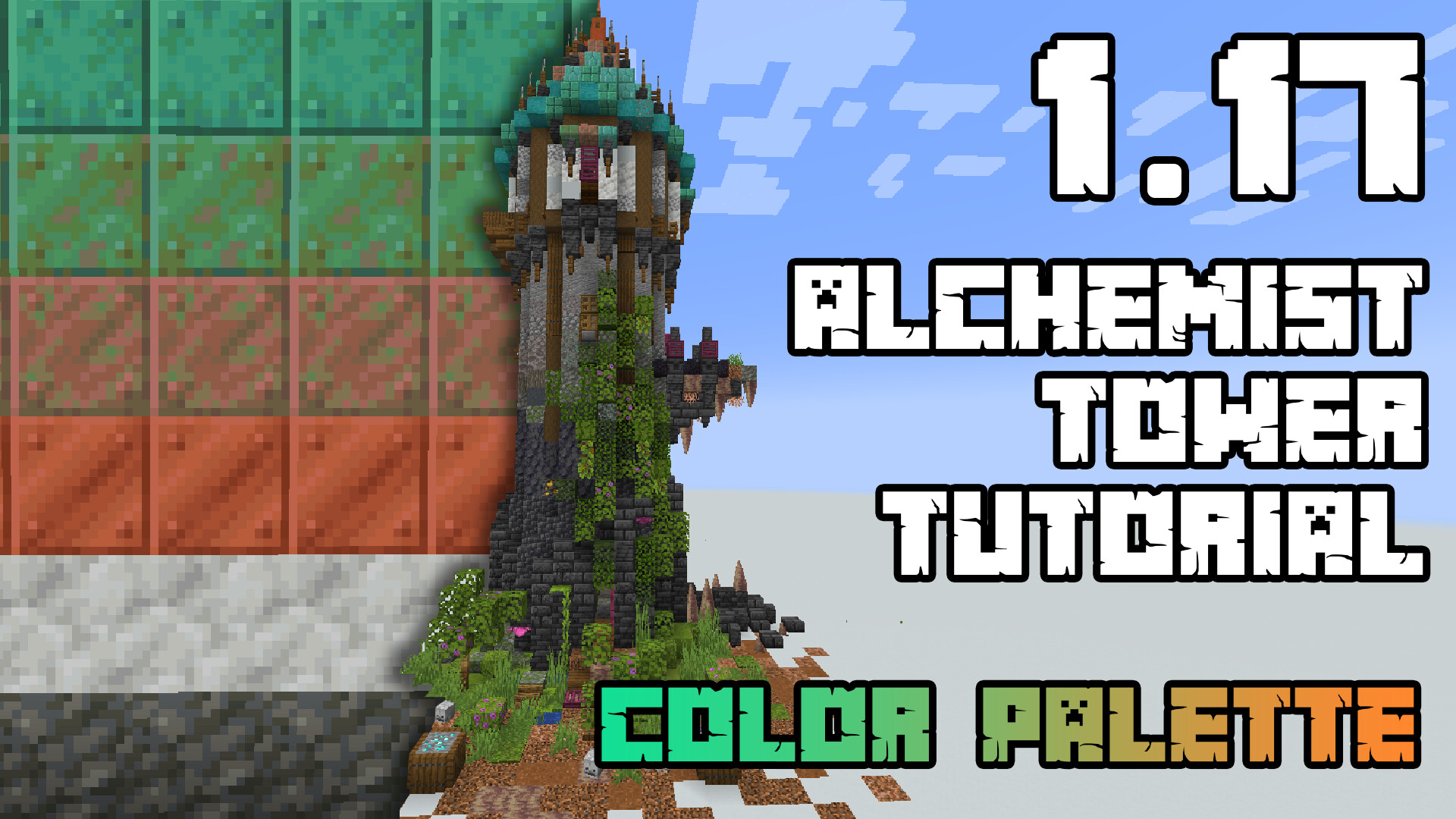 1.17 Alchemist Tower + color gradient Minecraft Map
