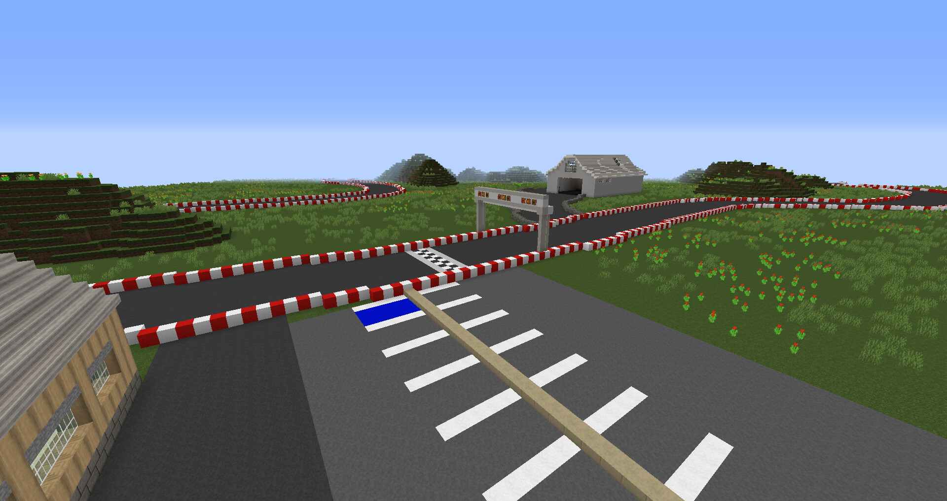 go cart track Minecraft Map