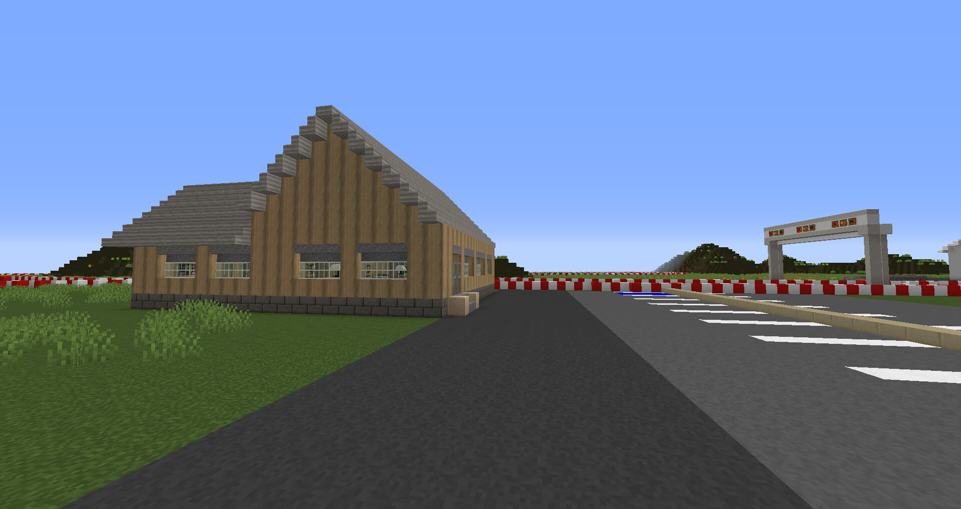 go cart track Minecraft Map