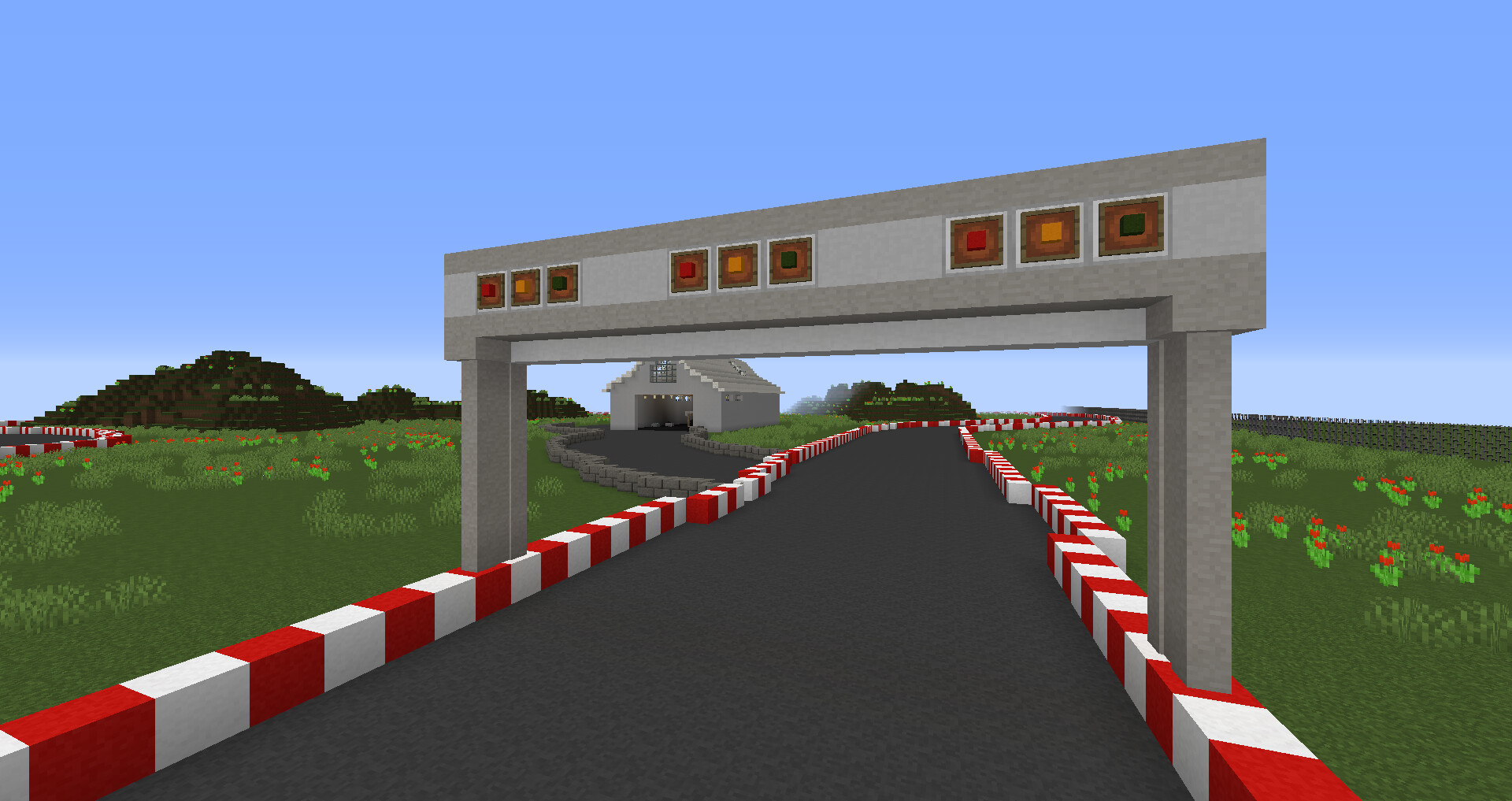 go cart track Minecraft Map