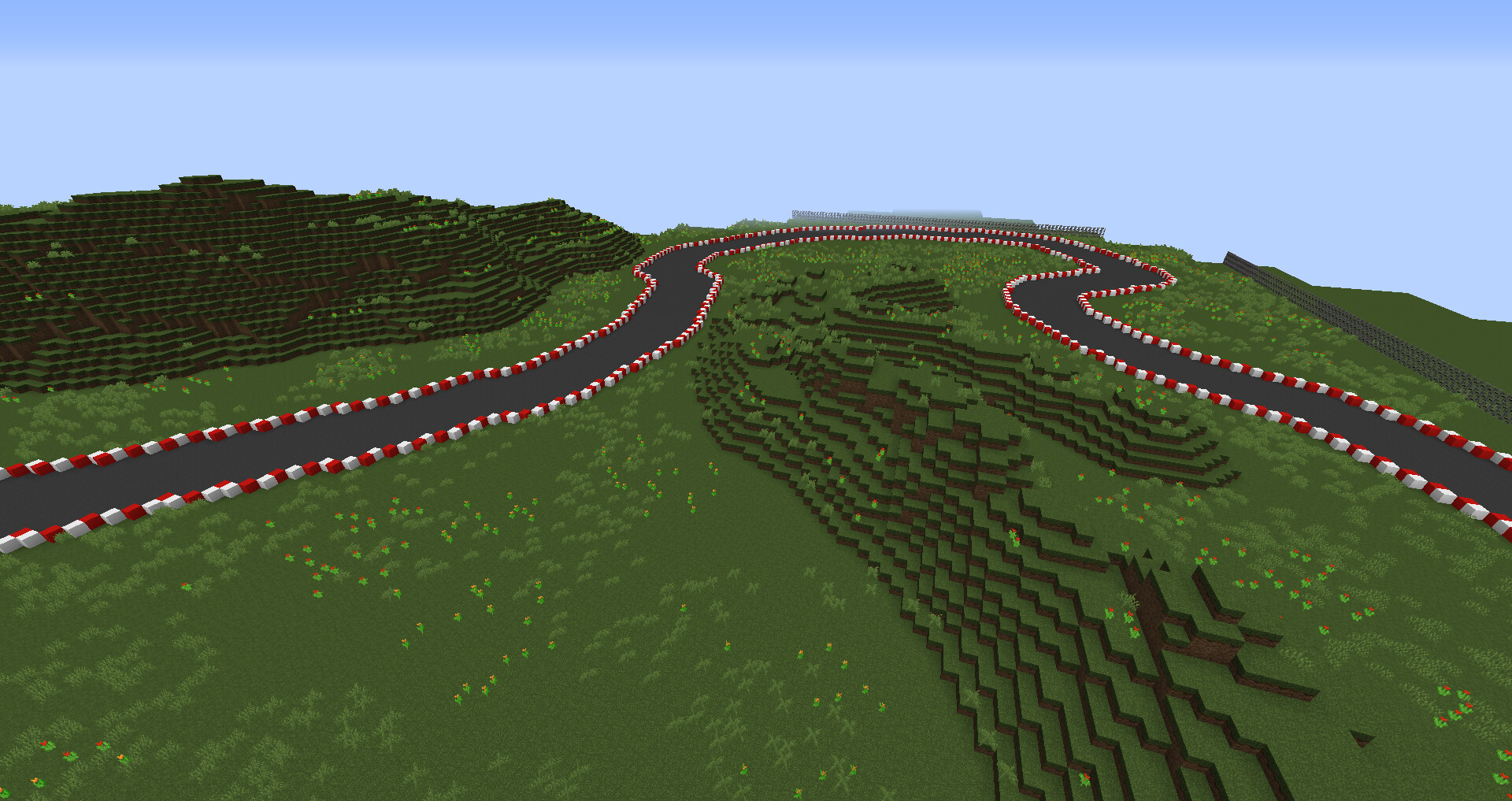 go cart track Minecraft Map