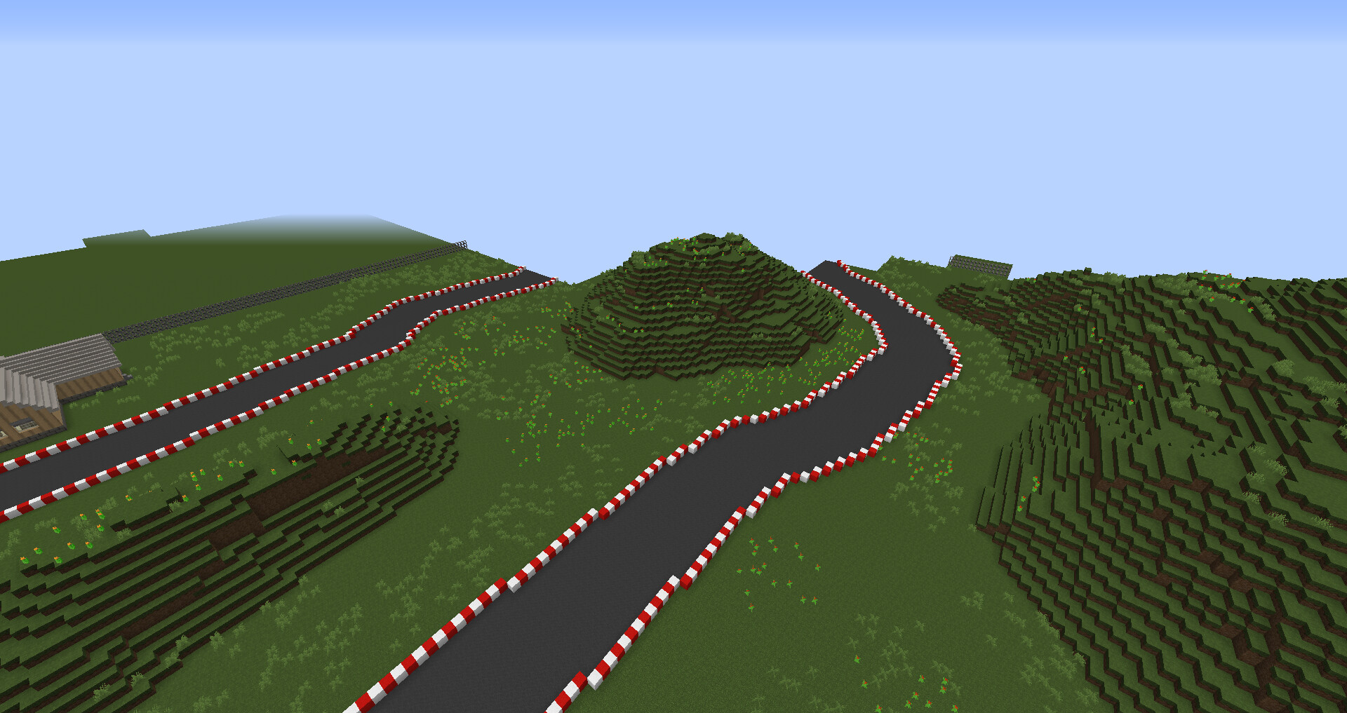 go cart track Minecraft Map