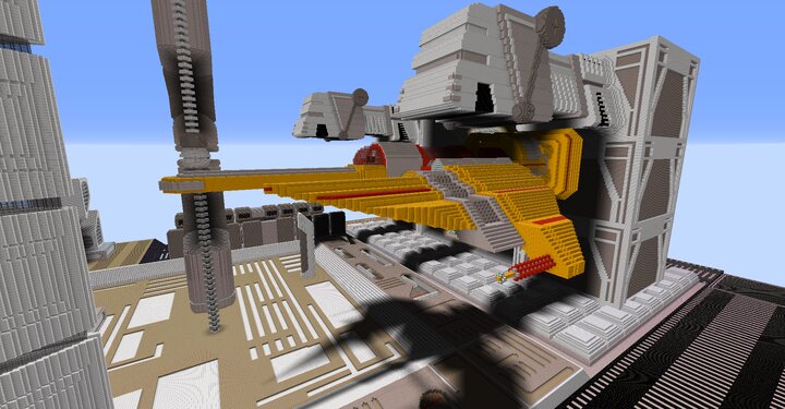 Future Aircraft Hangar Minecraft Map