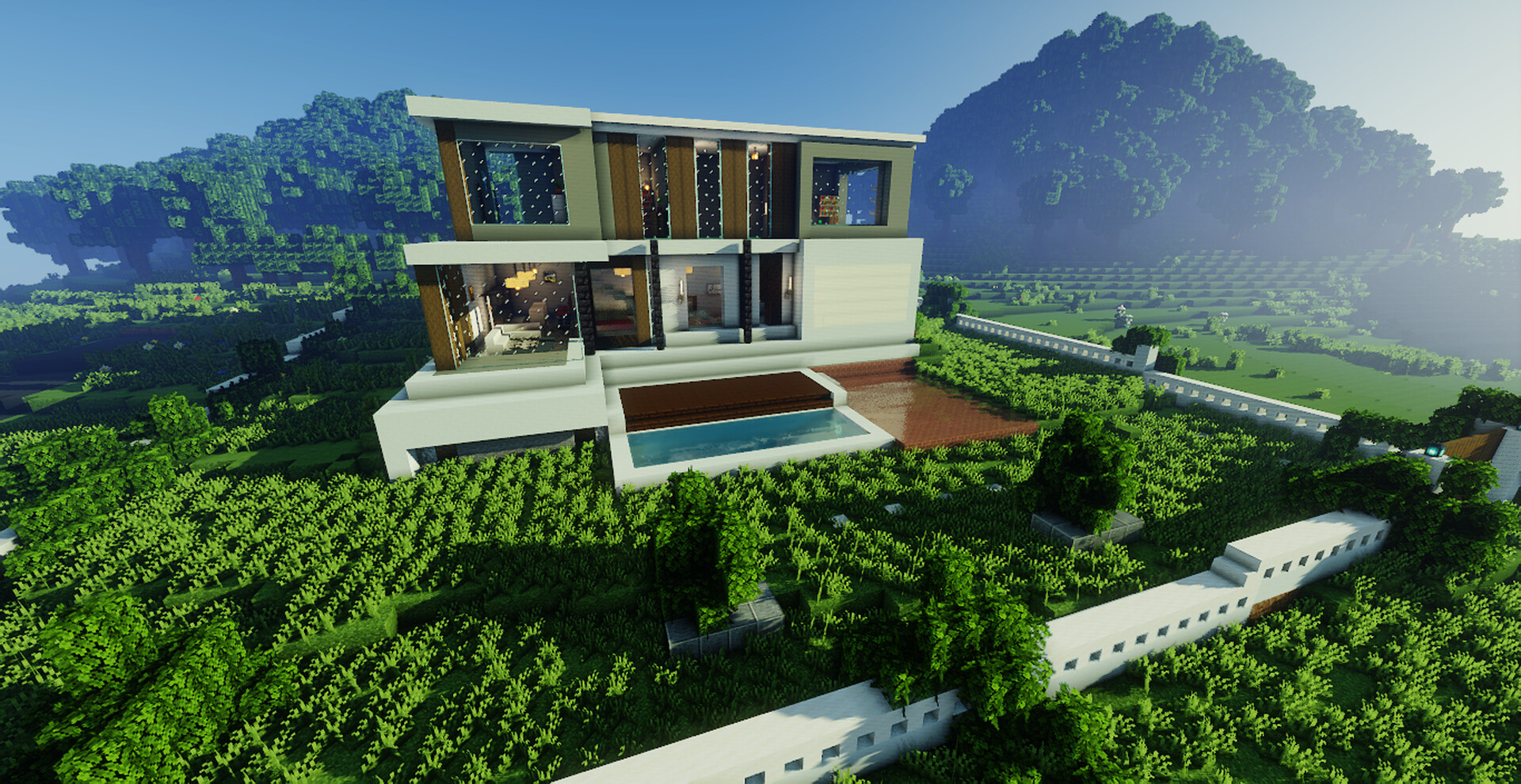Small Modern House Minecraft Map