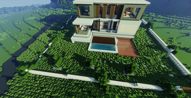 Small Modern House Minecraft Map