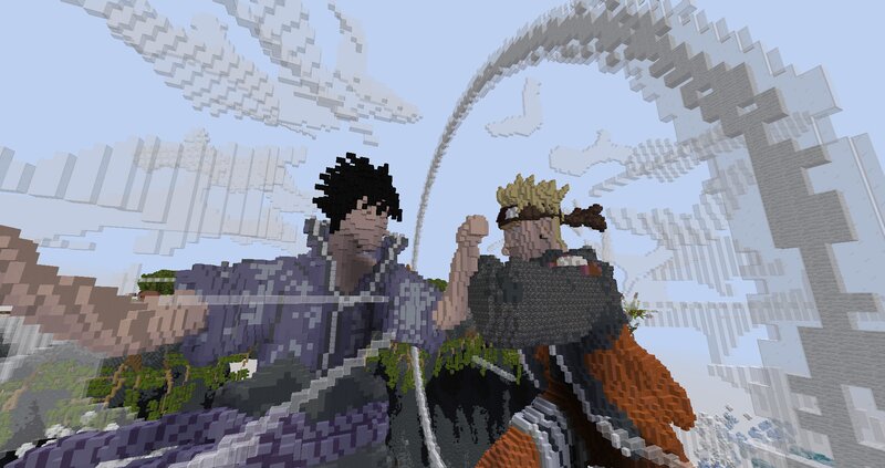Naruto Vs Sasuke⚡Organic Lobby [PAID] Minecraft Map