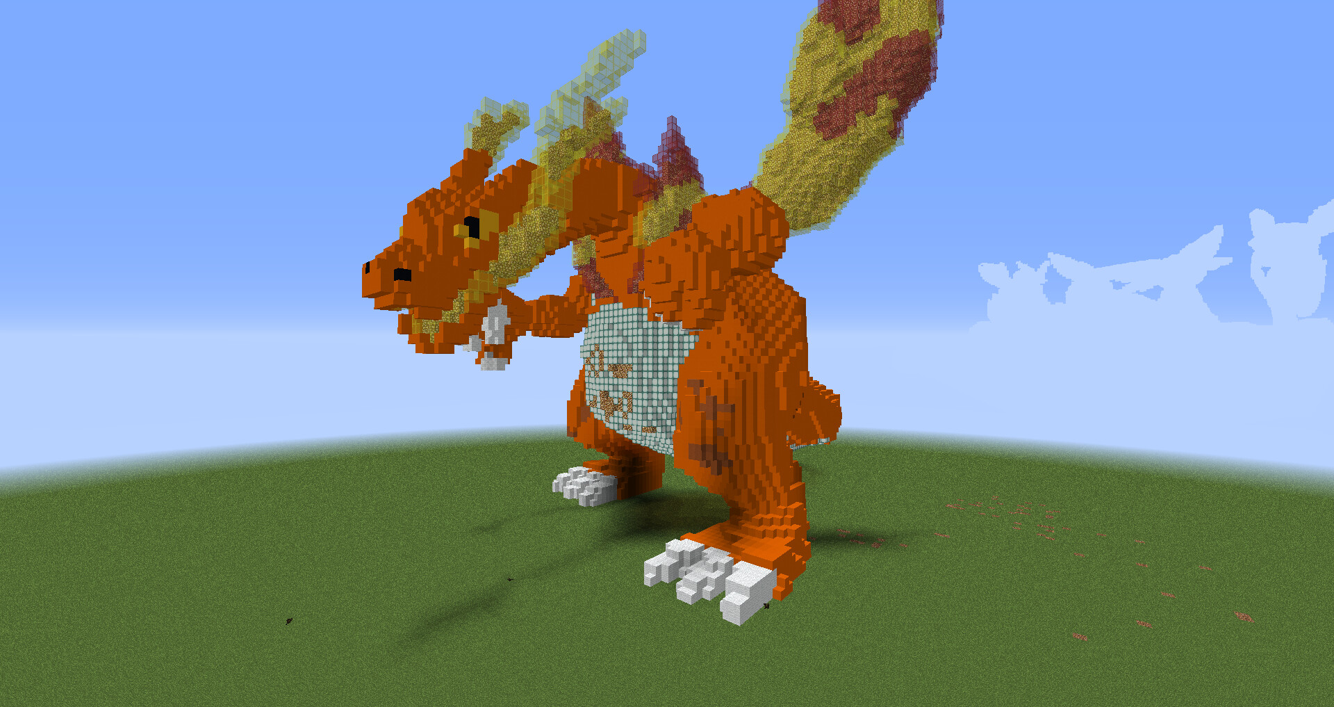 Minecraft - Huge Charizard Statue - Youtube 08E