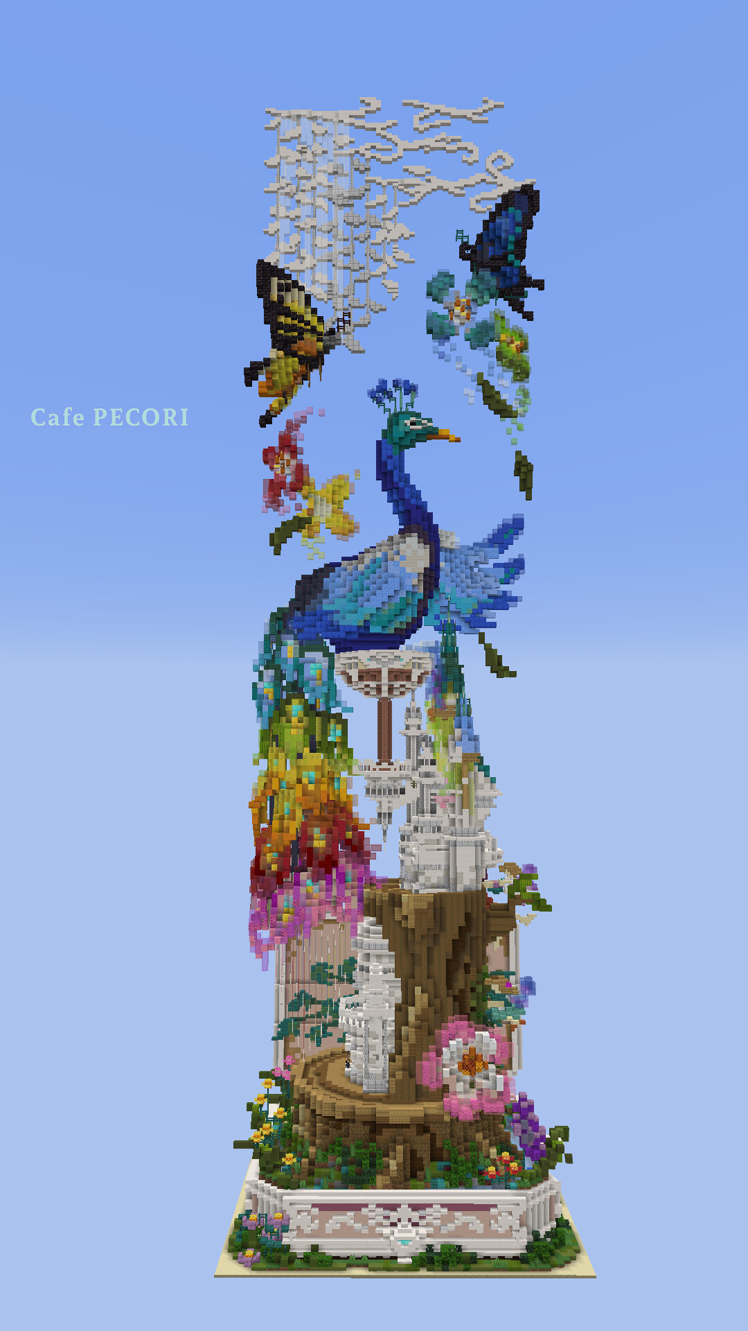 Peacock of Happiness Carrying Colors Minecraft Map