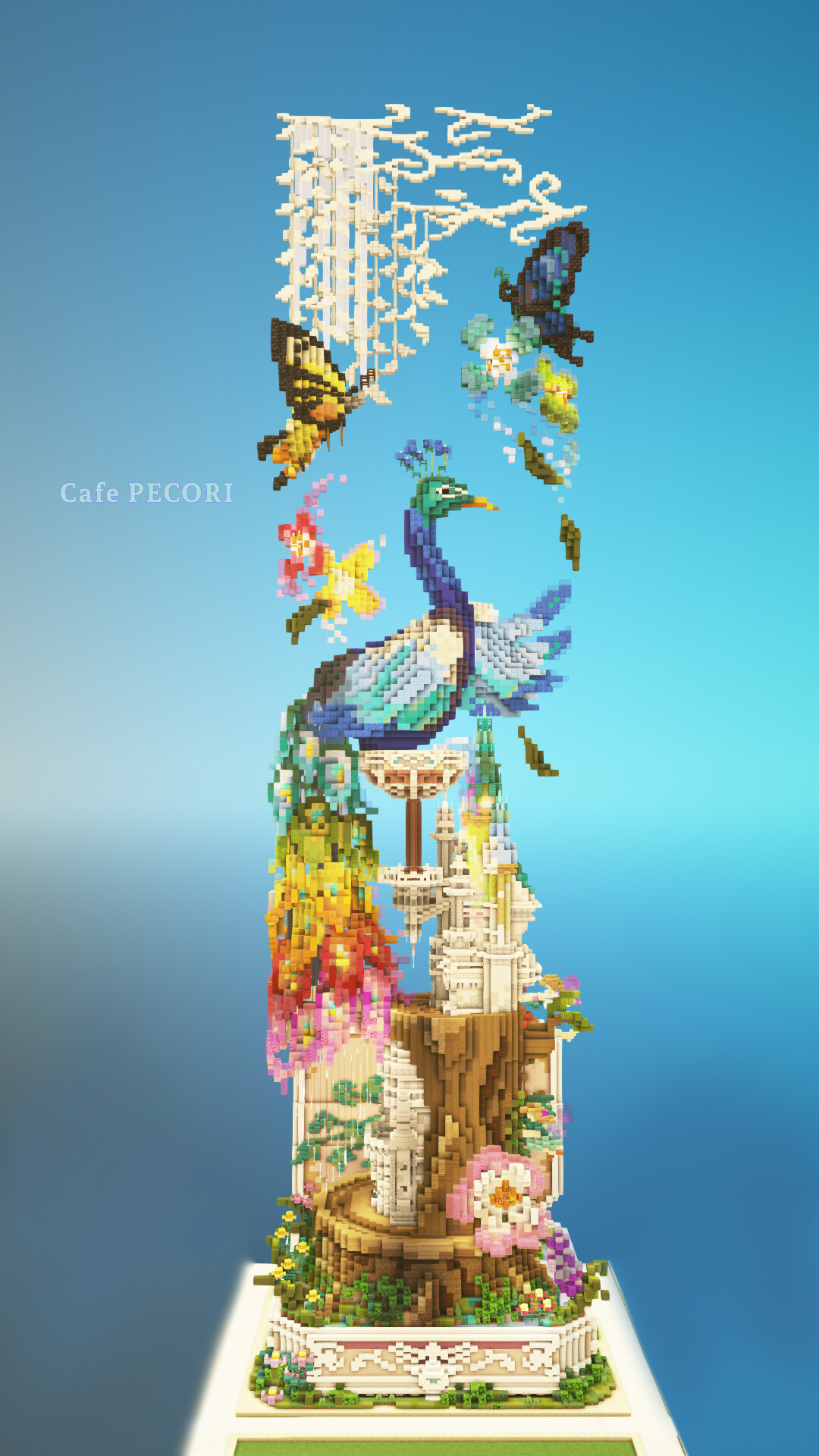 Peacock of Happiness Carrying Colors Minecraft Map
