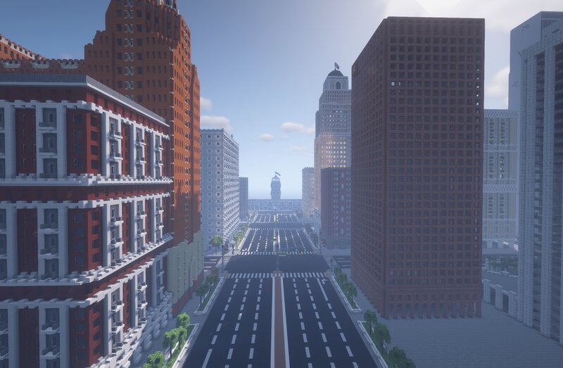 Modern American City Minecraft Map