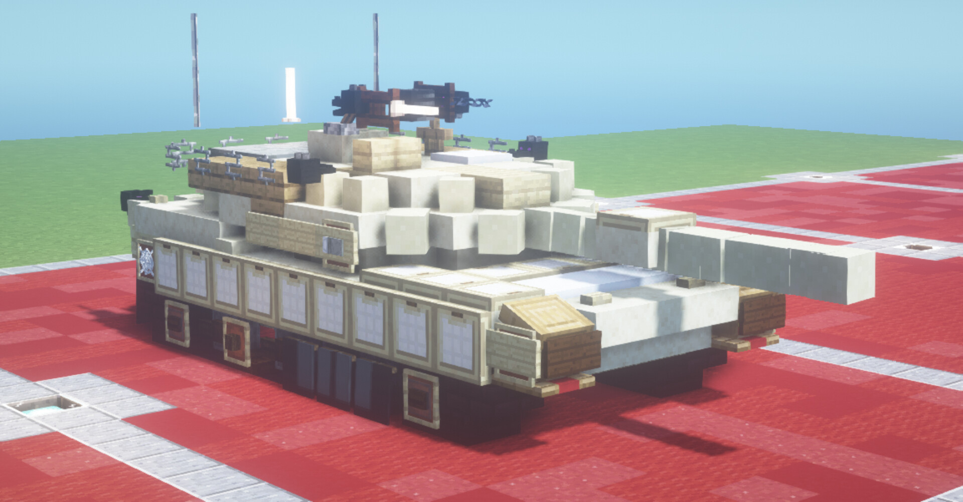 M1A1 Abrams (1.5:1 Scale) Minecraft Map