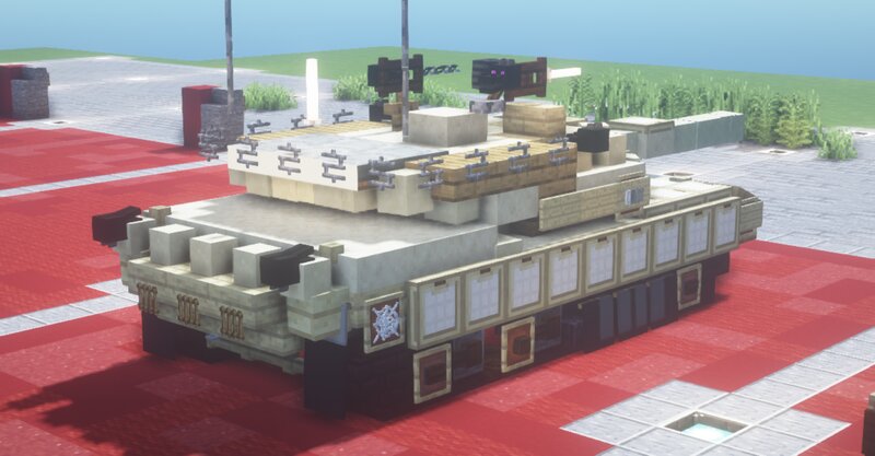 M1A1 Abrams (1.5:1 Scale) Minecraft Map