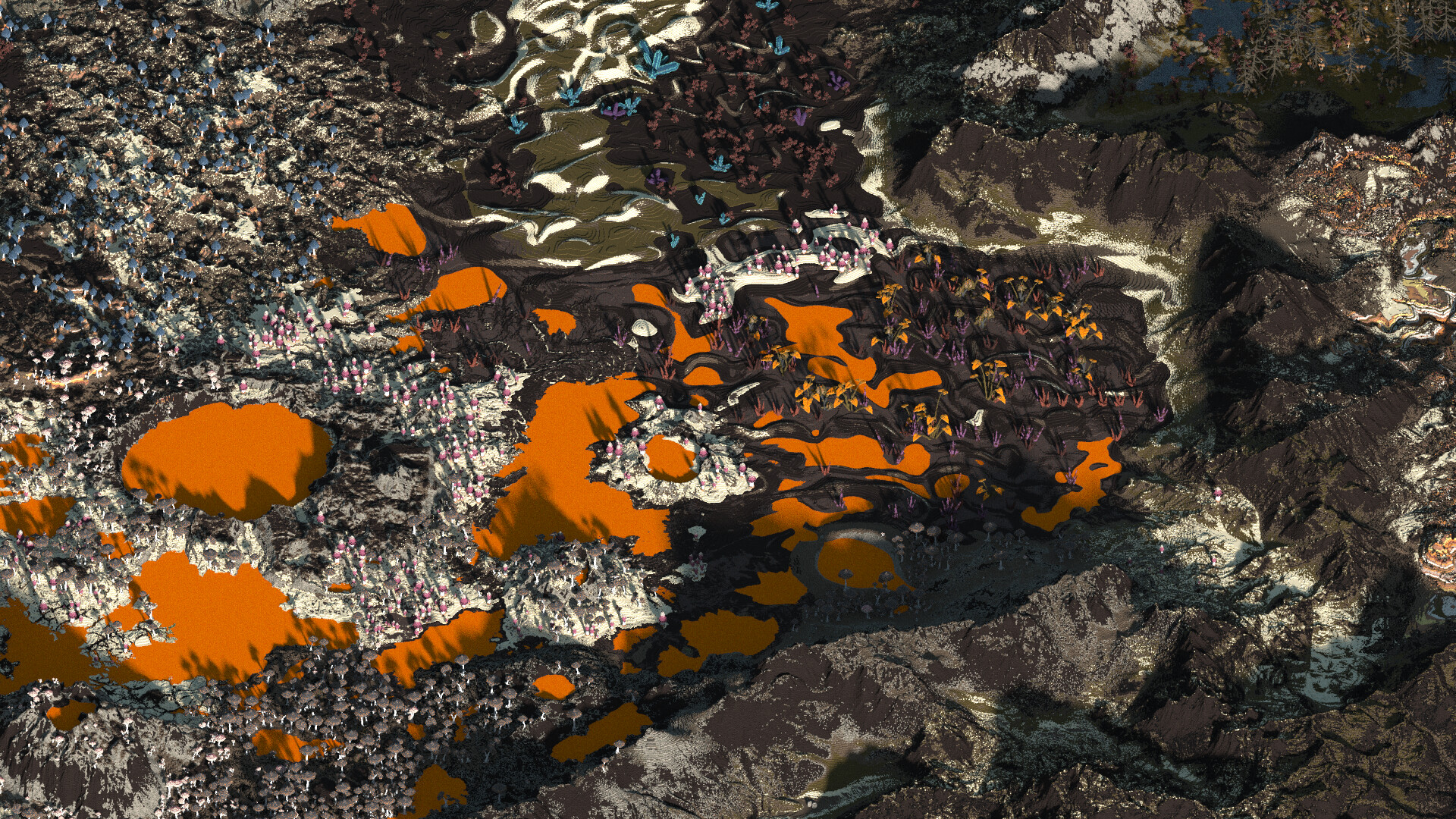 Dead radioactive world - 8000х8000 Minecraft Map