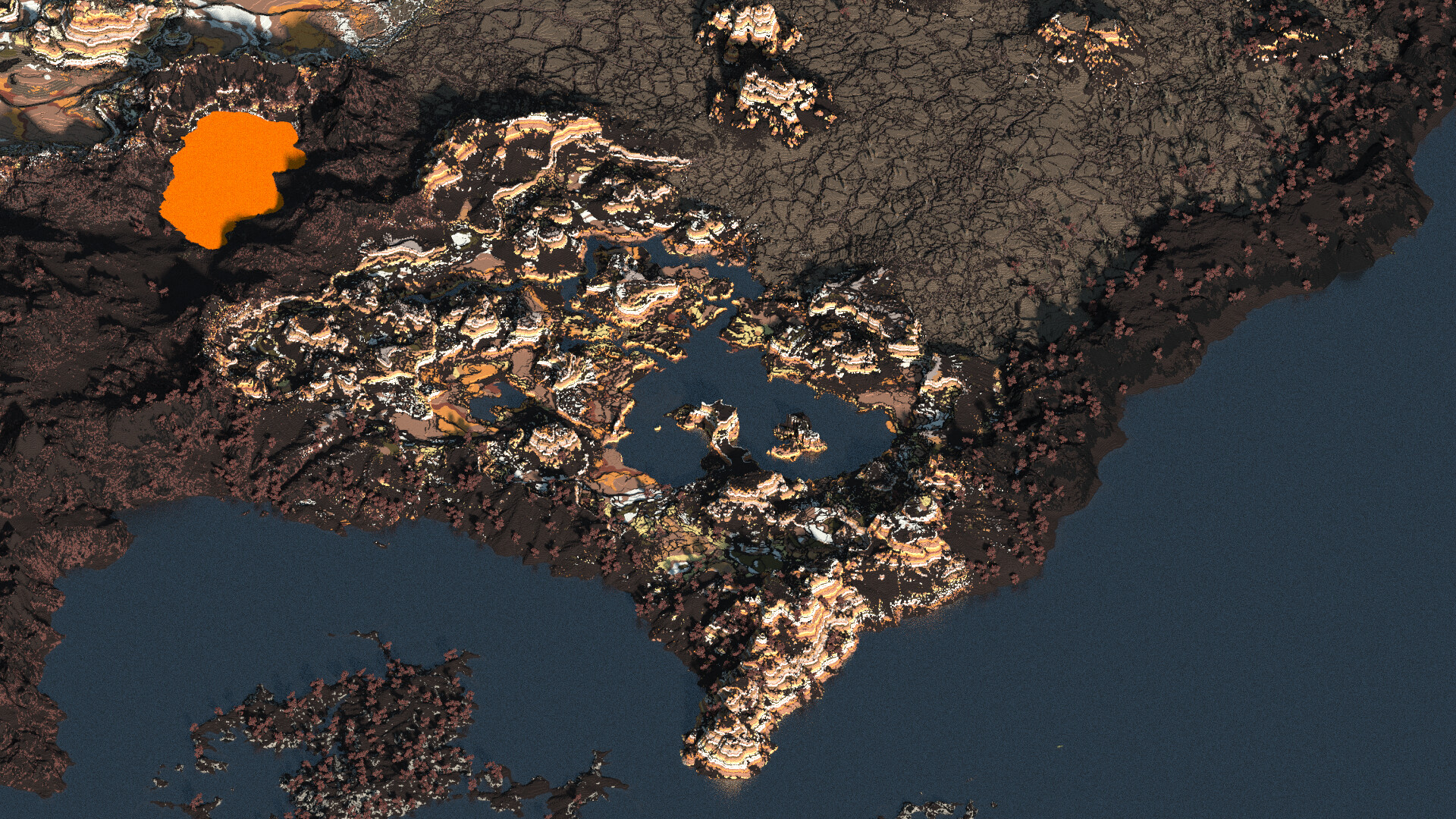 Dead radioactive world - 8000х8000 Minecraft Map