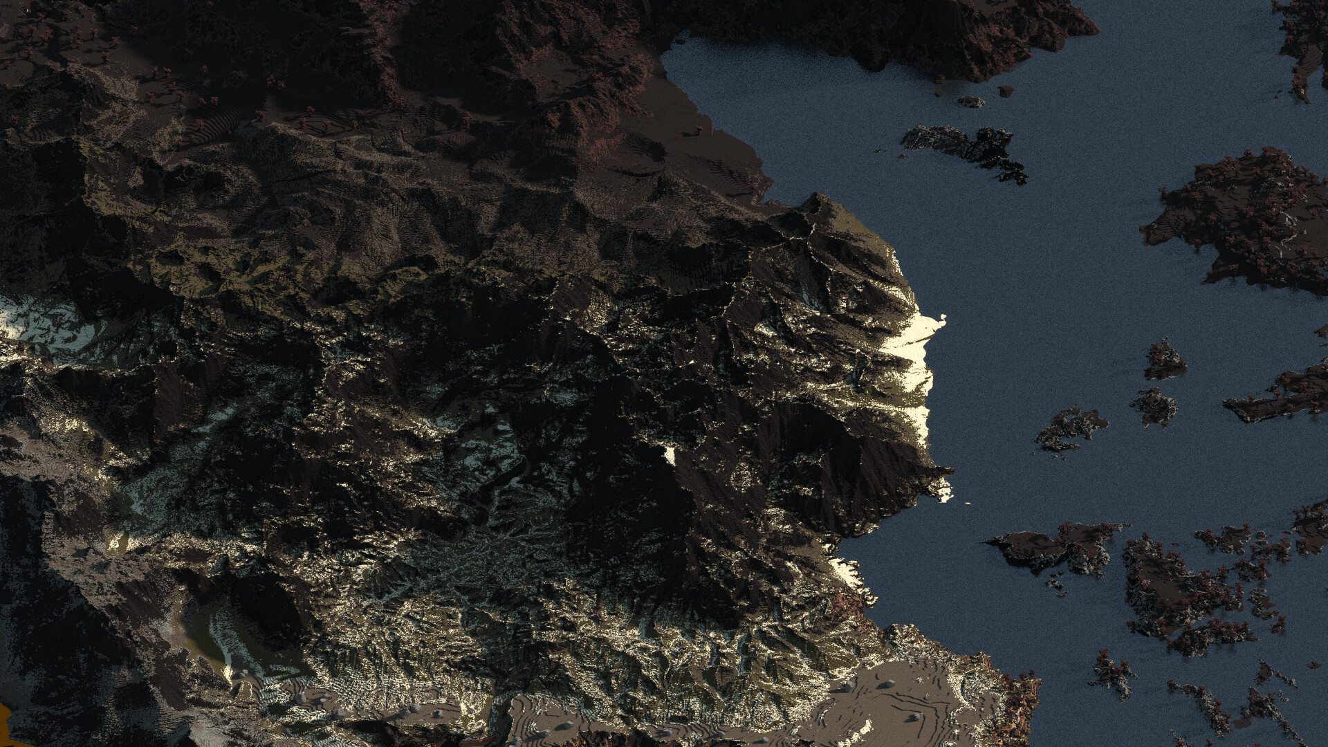 Dead radioactive world - 8000х8000 Minecraft Map