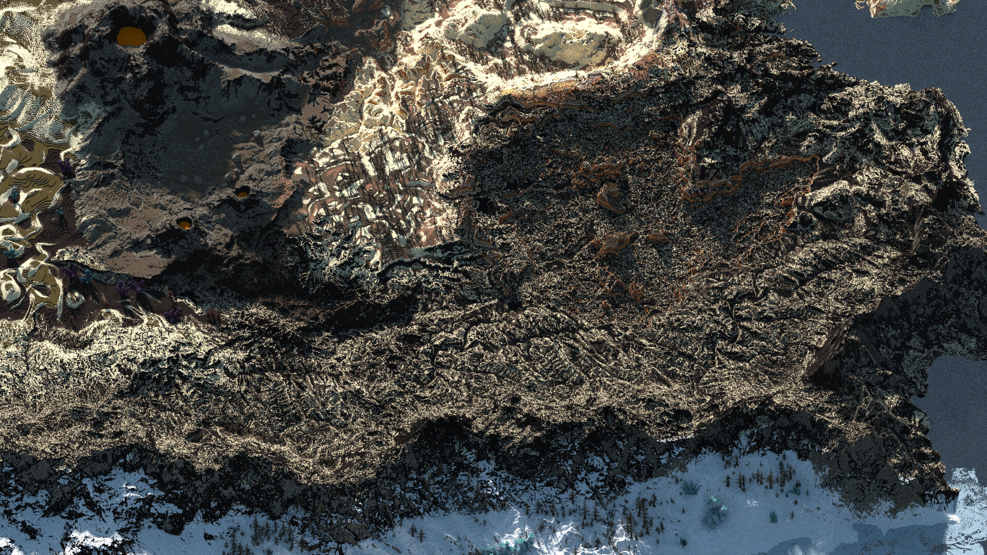 Dead radioactive world - 8000х8000 Minecraft Map