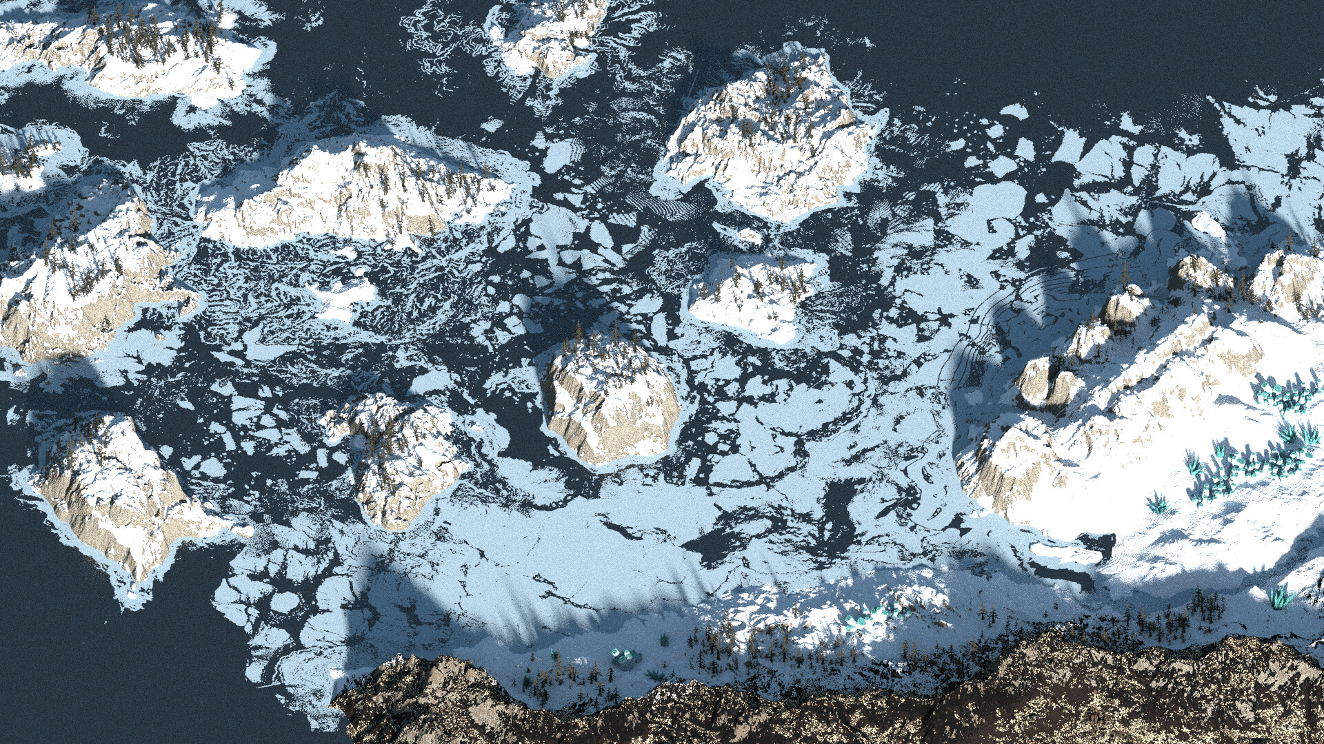 Dead radioactive world - 8000х8000 Minecraft Map