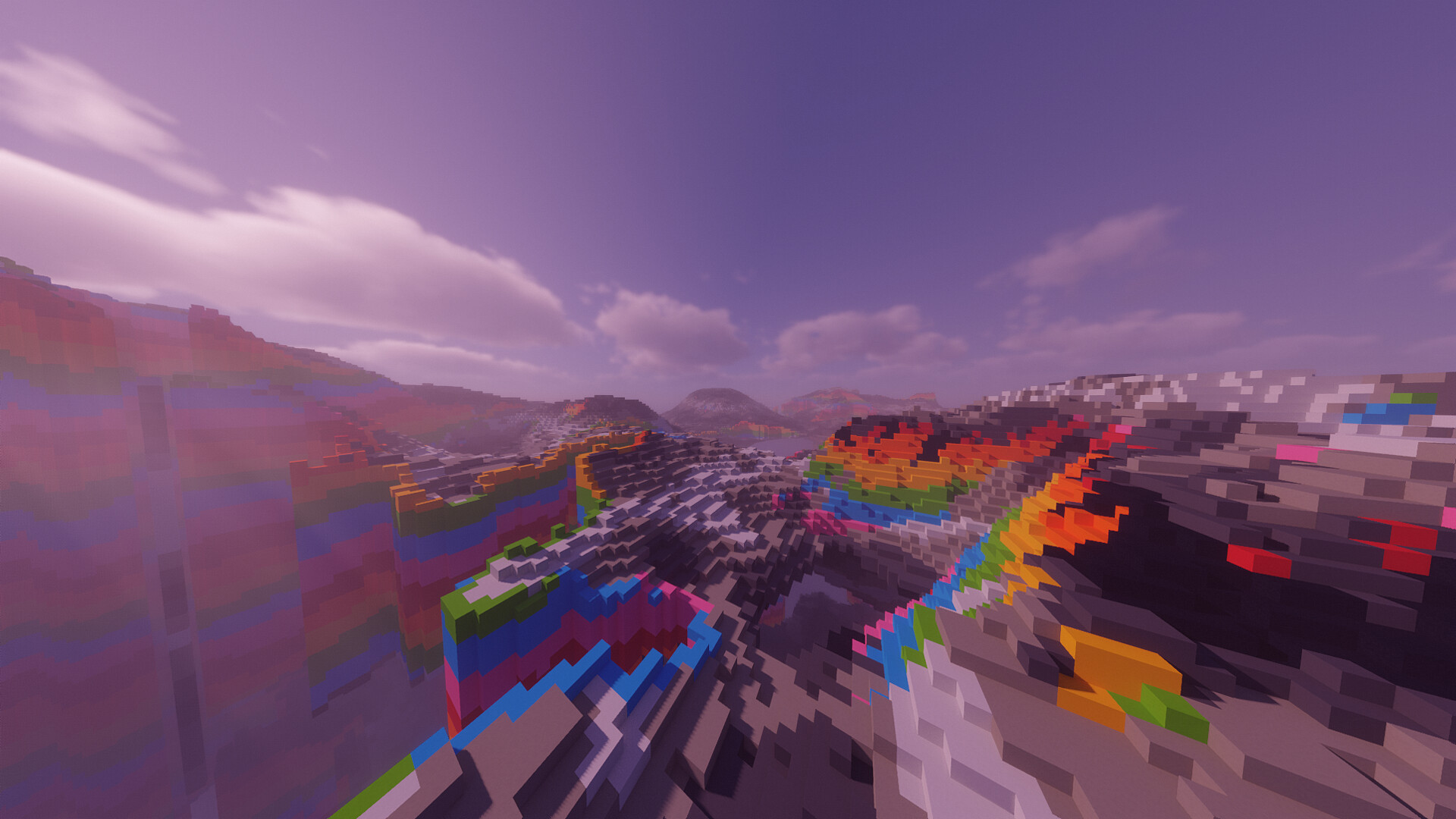 Psychedelic - 1024x1024 Custom Worldpainter Concept Map Minecraft Map