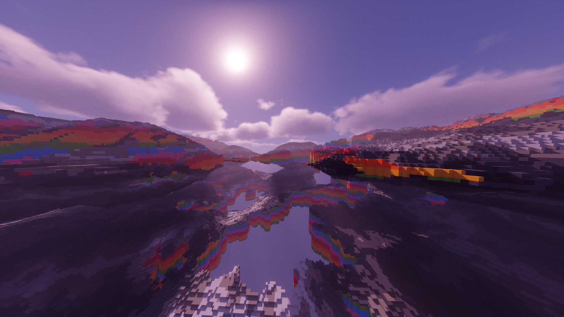 Psychedelic - 1024x1024 Custom Worldpainter Concept Map Minecraft Map